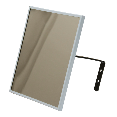 Zenith Safety Products Flat Mirror, 12" H x 12" W, Framed | Zenith ...