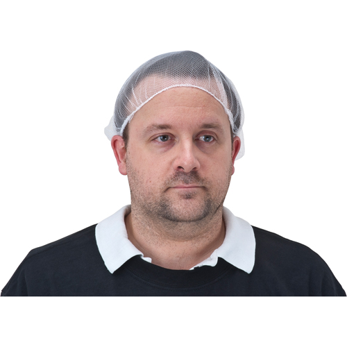 Zenith Safety Products Hair Nets, Nylon, 21"/Large, White | Zenith ...