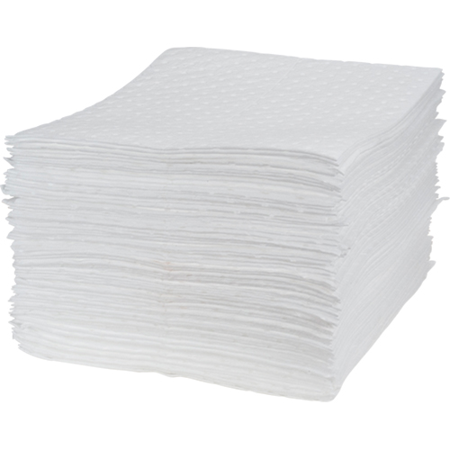 Zenith Safety Products Natural Fine Fibre Sorbent Pads, Oil Only, 16" x ...