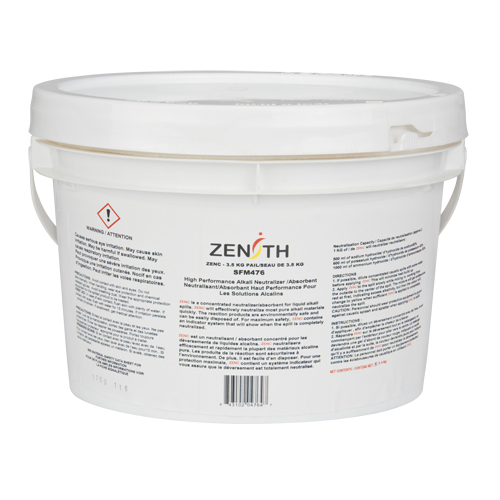Zenith Safety Products Base Sorbent Neutraliser, Dry, 3.5 kg, Caustic ...