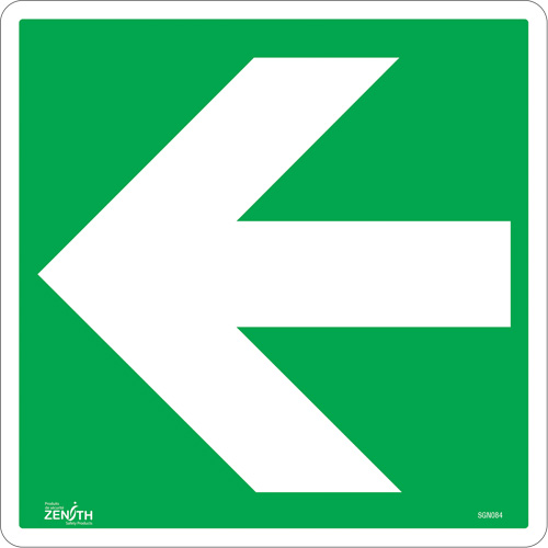 Zenith Safety Products Arrow CSA Standard Safety Sign, 12" x 12", Vinyl ...