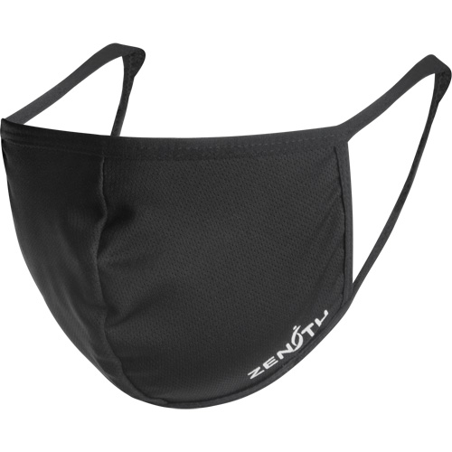 Zenith Safety Products 2-Ply Reusable Face Masks, Polyester, Black ...