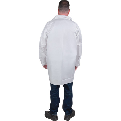Zenith Safety Products Protective Lab Coat, Microporous, White, Large ...