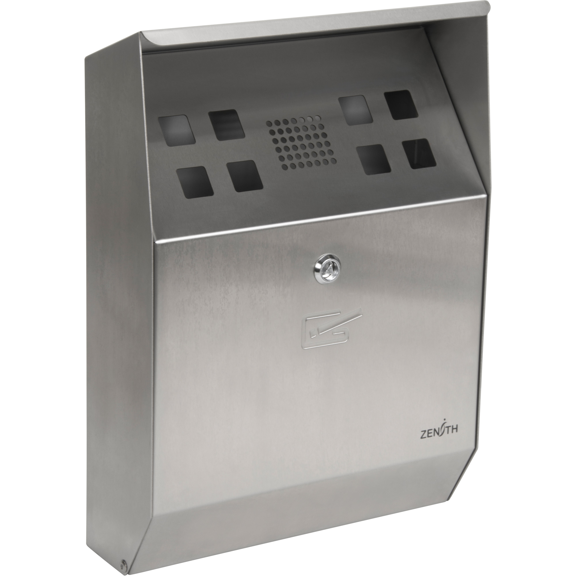 Zenith Safety Products Smoking Receptacle, Wall-Mount, Stainless Steel ...