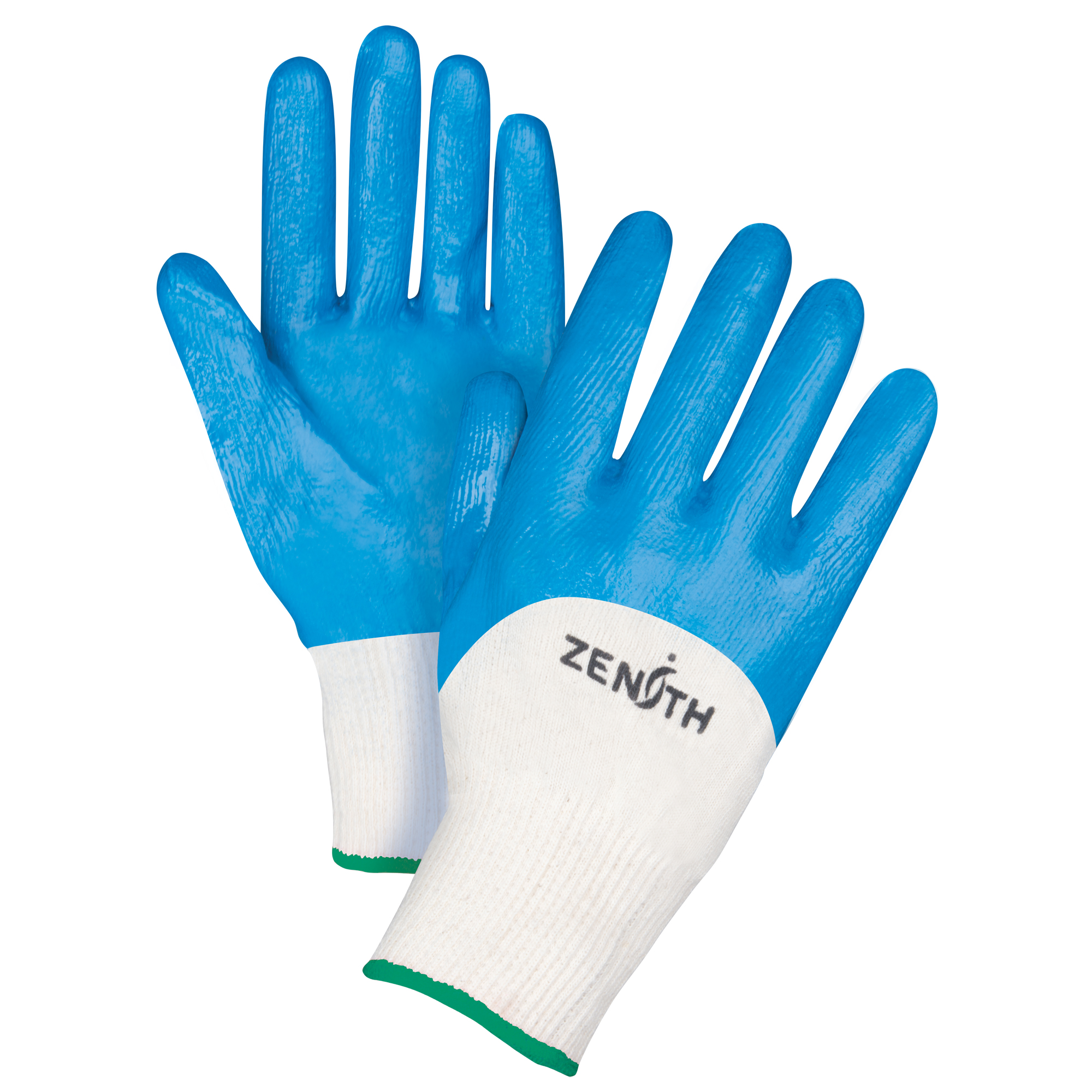 Zenith Safety Products Seamless-Knit Medium-Weight Coated Gloves, 8/Medium, Nitrile Coating, 13 ...