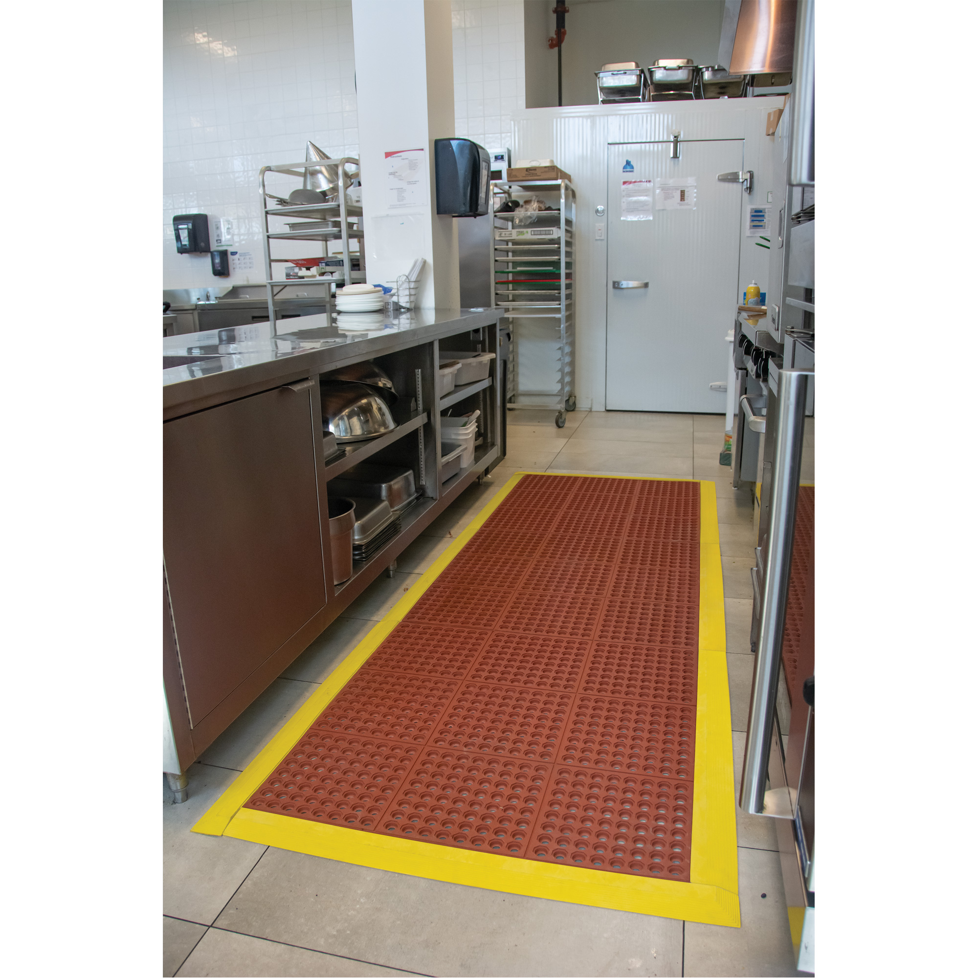 Zenith Safety Products Anti-Fatigue Link Matting, Honeycomb, 3' x 3' x ...