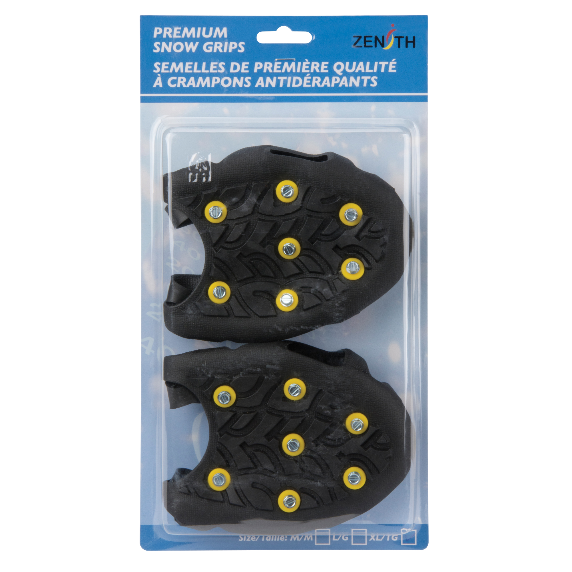 Zenith Safety Products Heavy-Duty Anti-Slip Ice Cleats, Steel, Stud ...