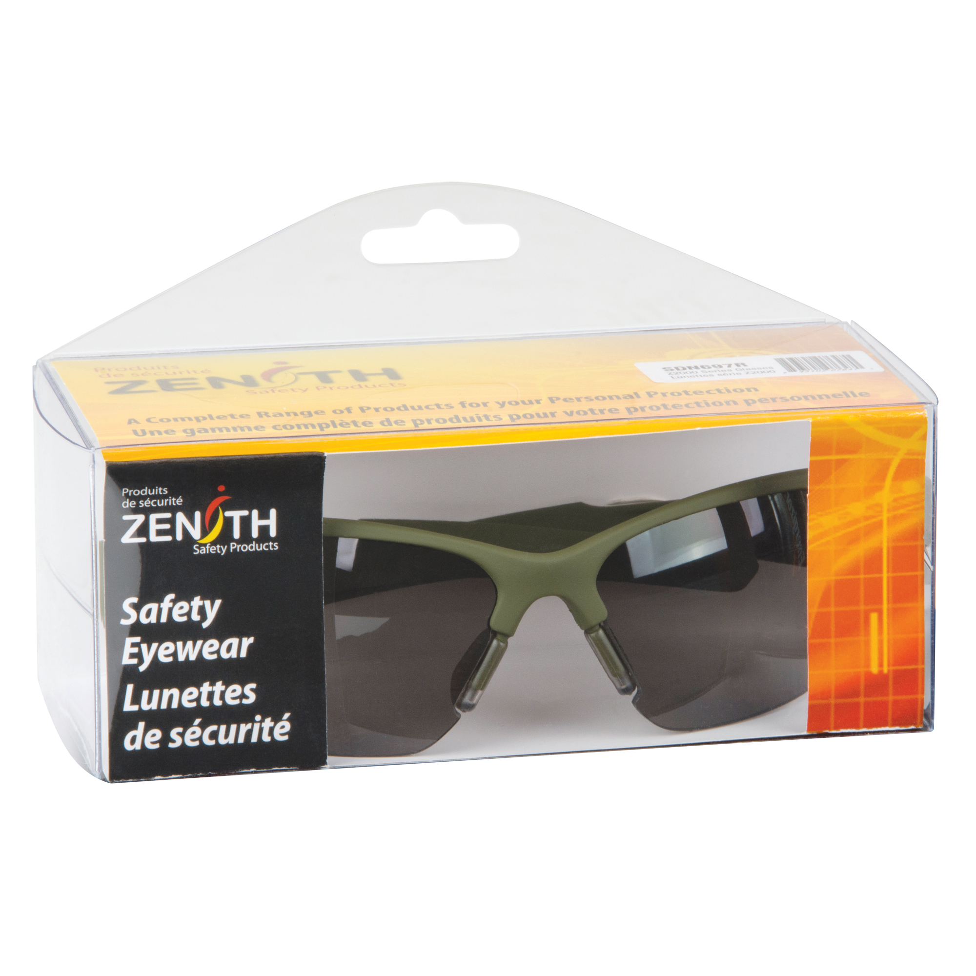 Zenith Safety Products Z2000 Series Safety Glasses, Grey/Smoke Lens ...