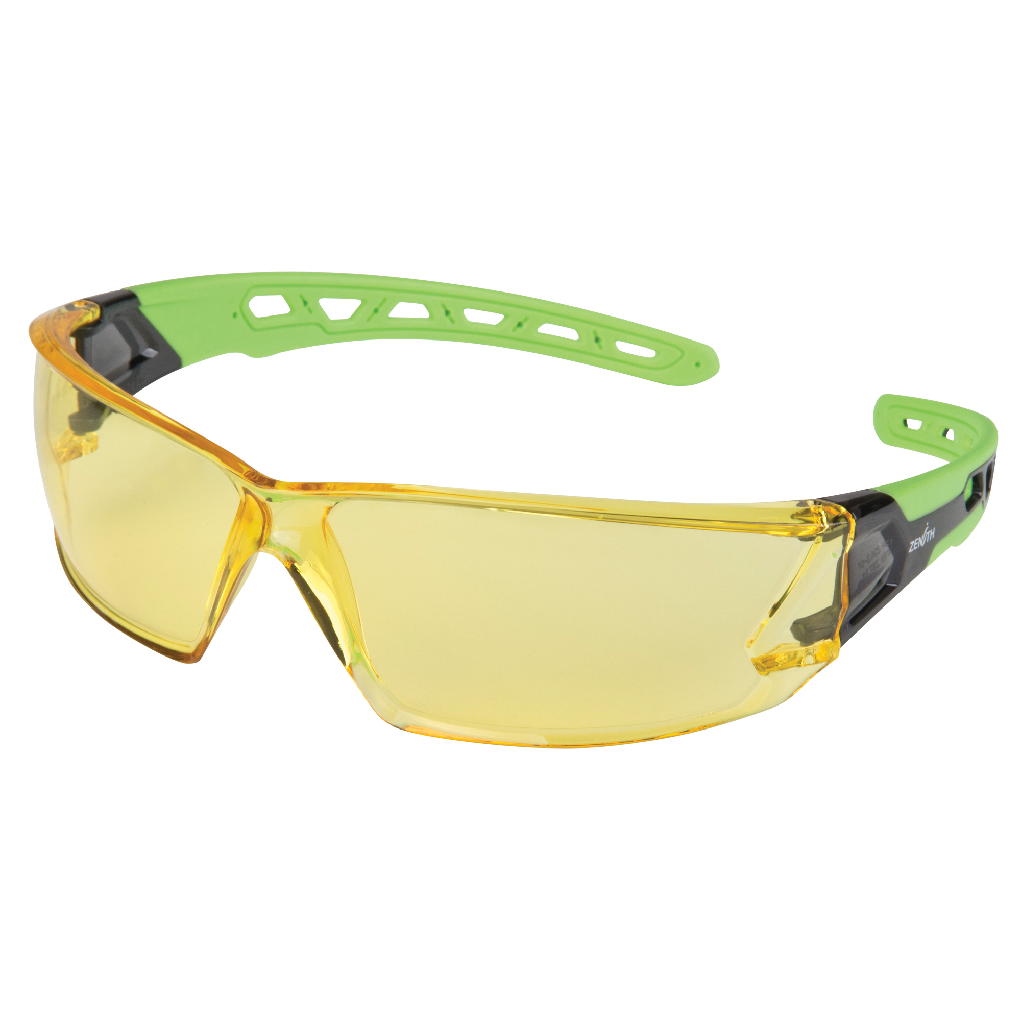 Zenith Safety Products Z2500 Series Safety Glasses, Amber Lens, Anti ...