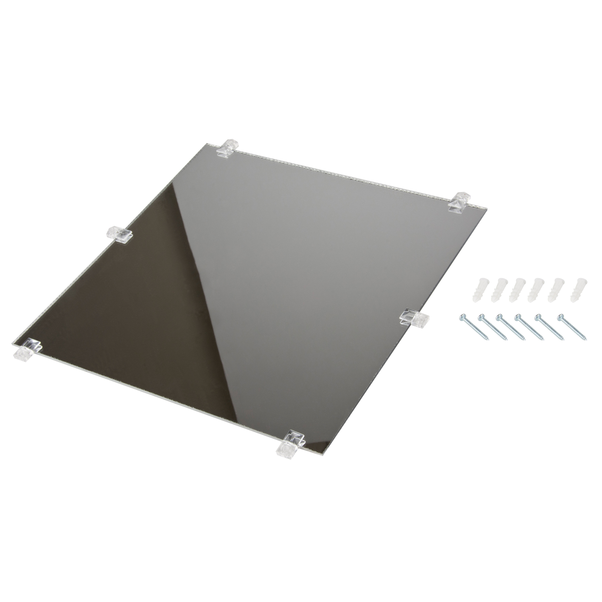 Zenith Safety Products Flat Mirror, 12" H x 12" W, Unframed | Zenith ...