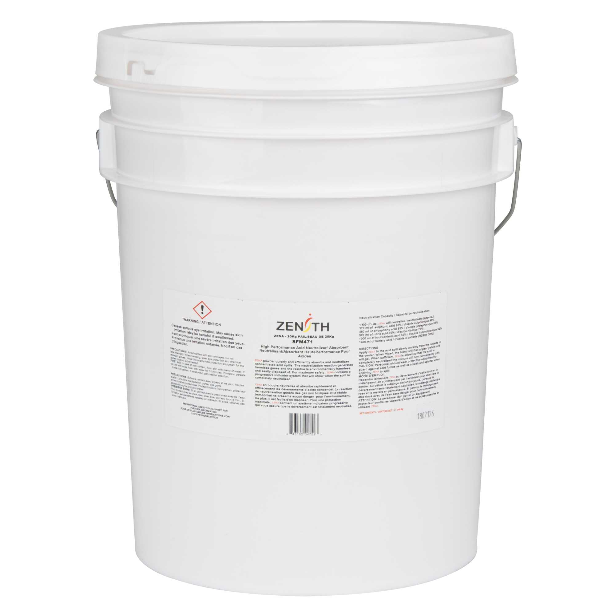 Zenith Safety Products Neutraliser, Dry, 20 kg, Acid | Zenith Safety ... Zenith Safety Products Neutraliser, Dry, 20 kg, Acid | Zenith Safety ...