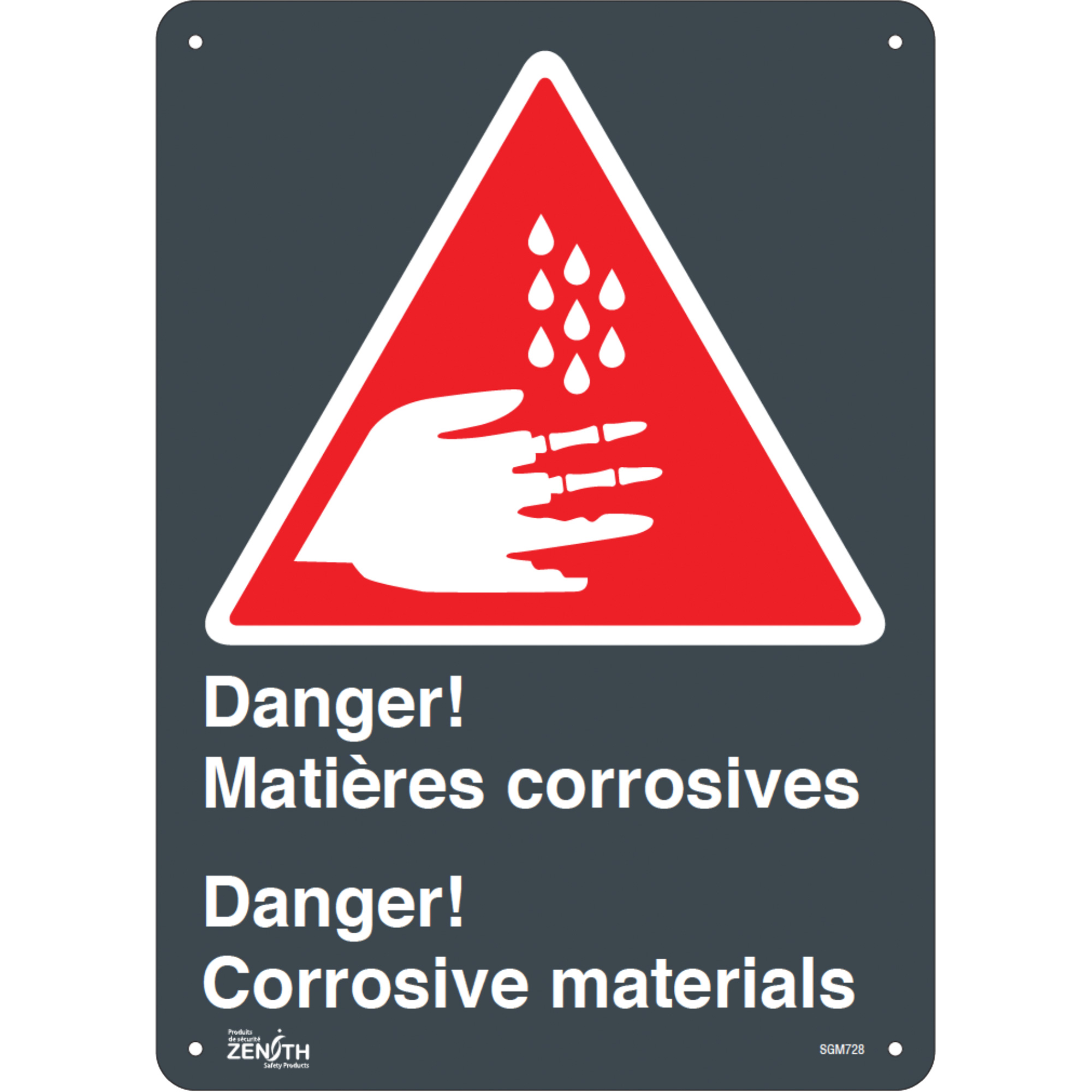 Corrosive Hazard Sign