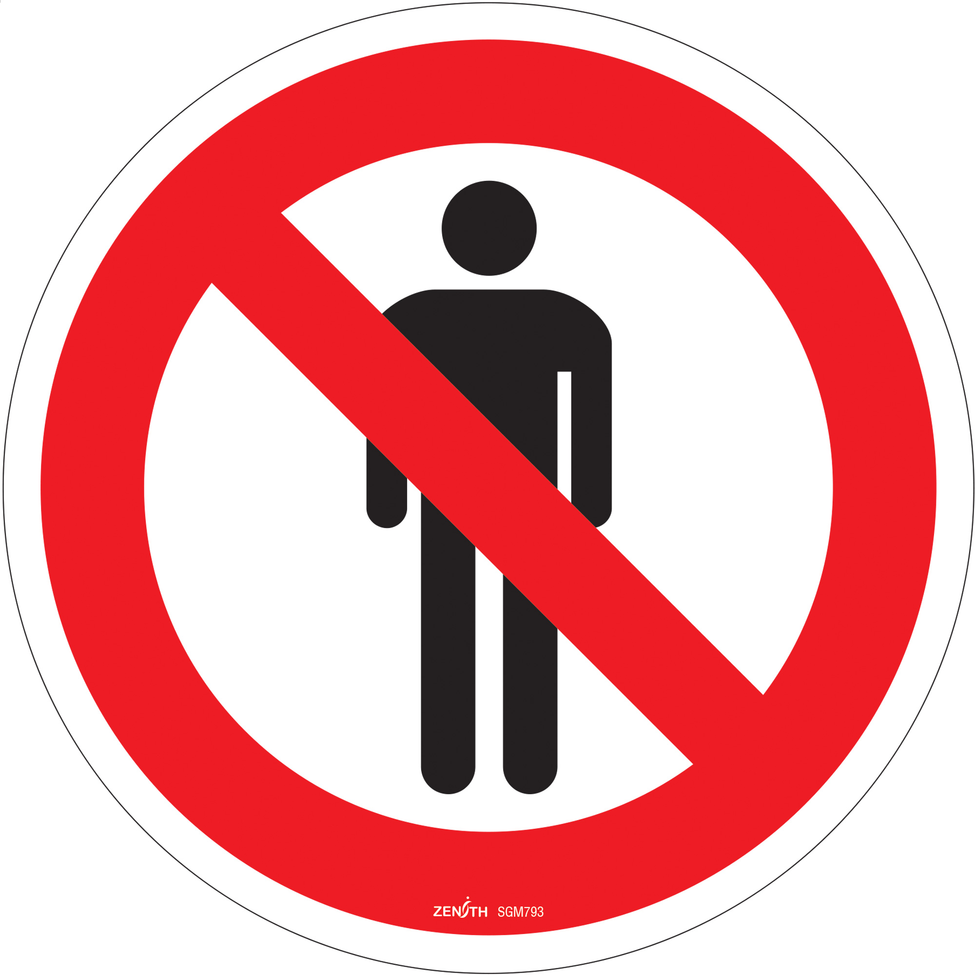 Zenith Safety Products Do Not Enter CSA Standard Safety Sign, 12" x 12 ...