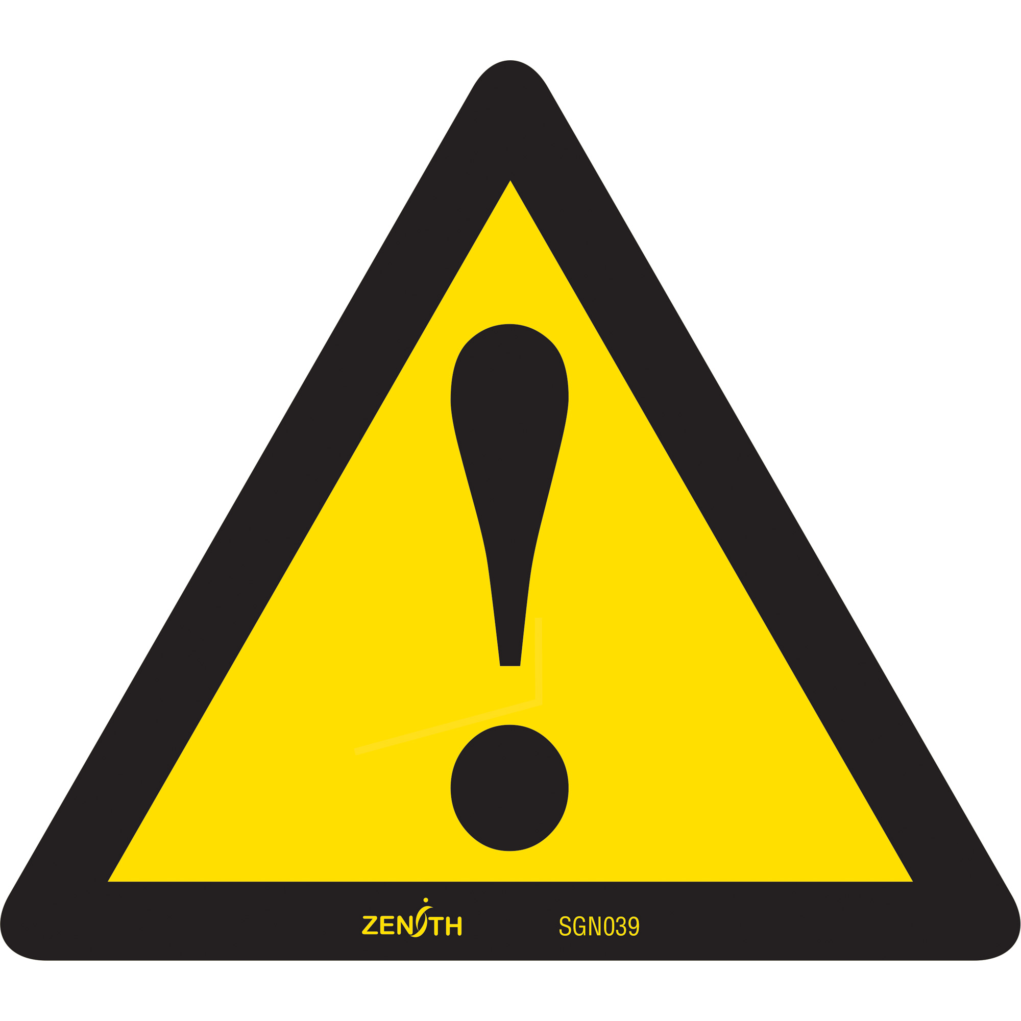 Zenith Safety Products General Warning CSA Standard Safety Sign, 6" x 6 ...
