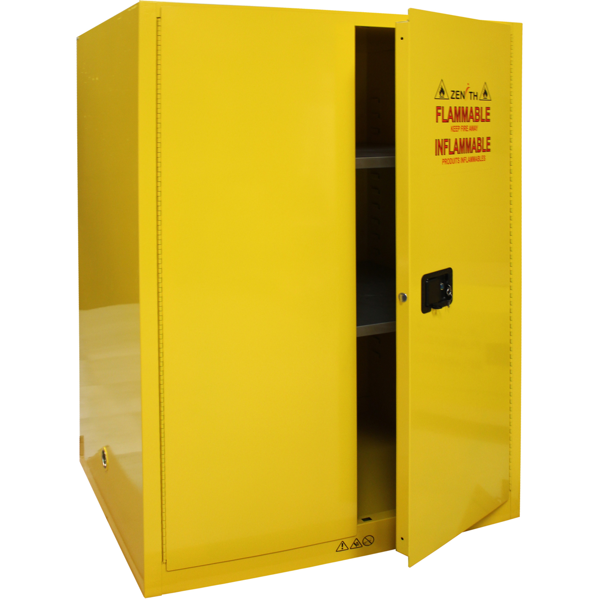 Zenith Safety Products Flammable Storage Cabinet, 90 Gal., 2 Door, 43 ...
