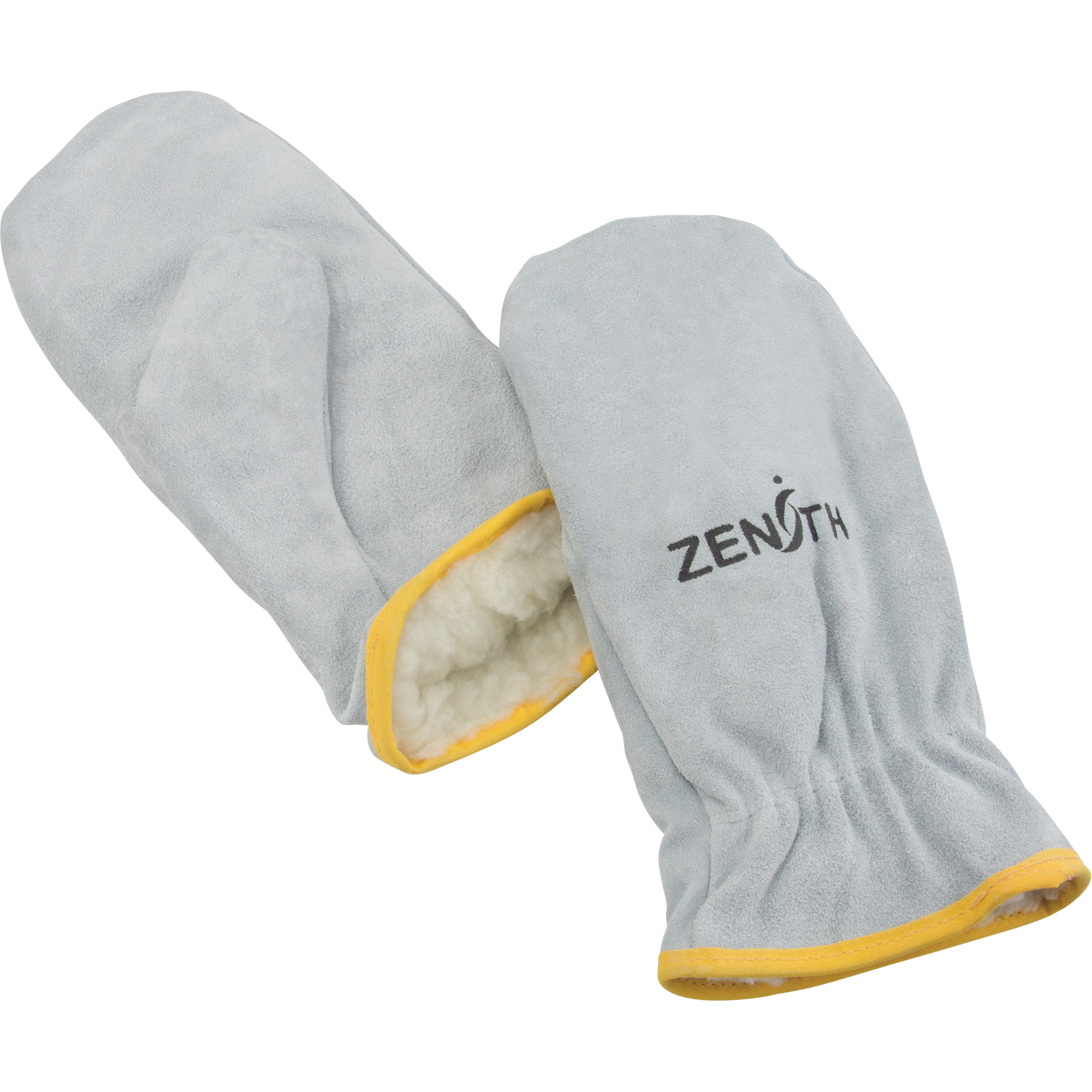 Zenith Safety Products Boa Lined Split Grain Winter Mitts, Size One ...