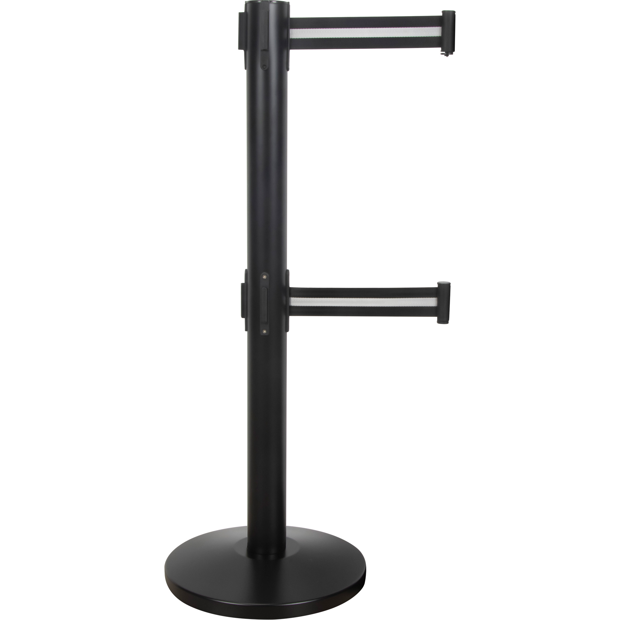 Zenith Safety Products Dual Belt Crowd Control Barrier, Steel, 35" H ...