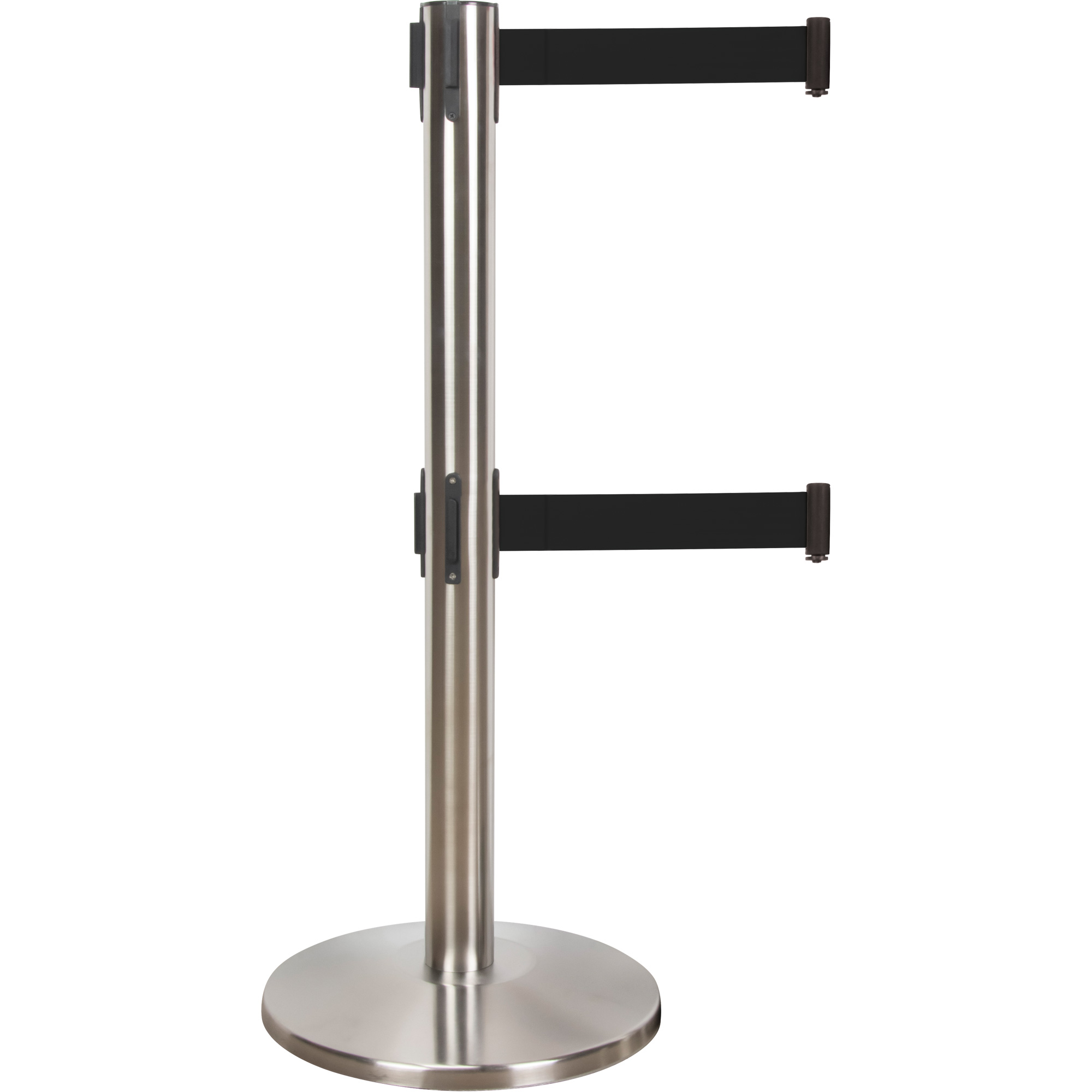 Zenith Safety Products Dual Belt Crowd Control Barrier, Steel, 35" H ...