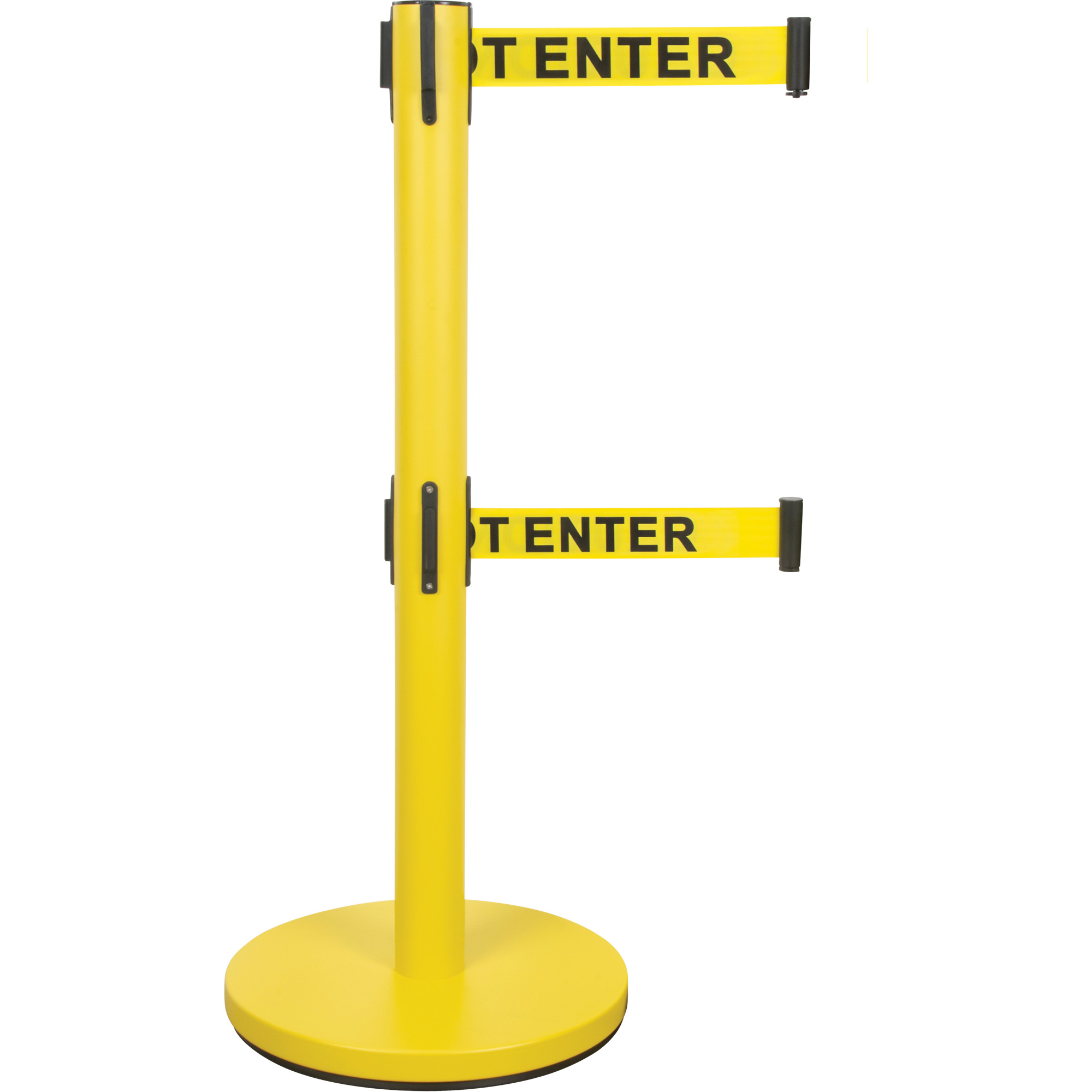 Zenith Safety Products Dual Belt Crowd Control Barrier, Steel, 35" H ...