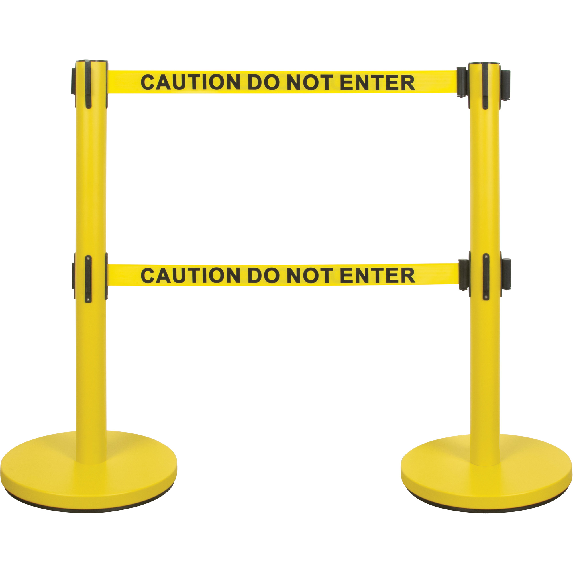 Zenith Safety Products Dual Belt Crowd Control Barrier, Steel, 35" H ...