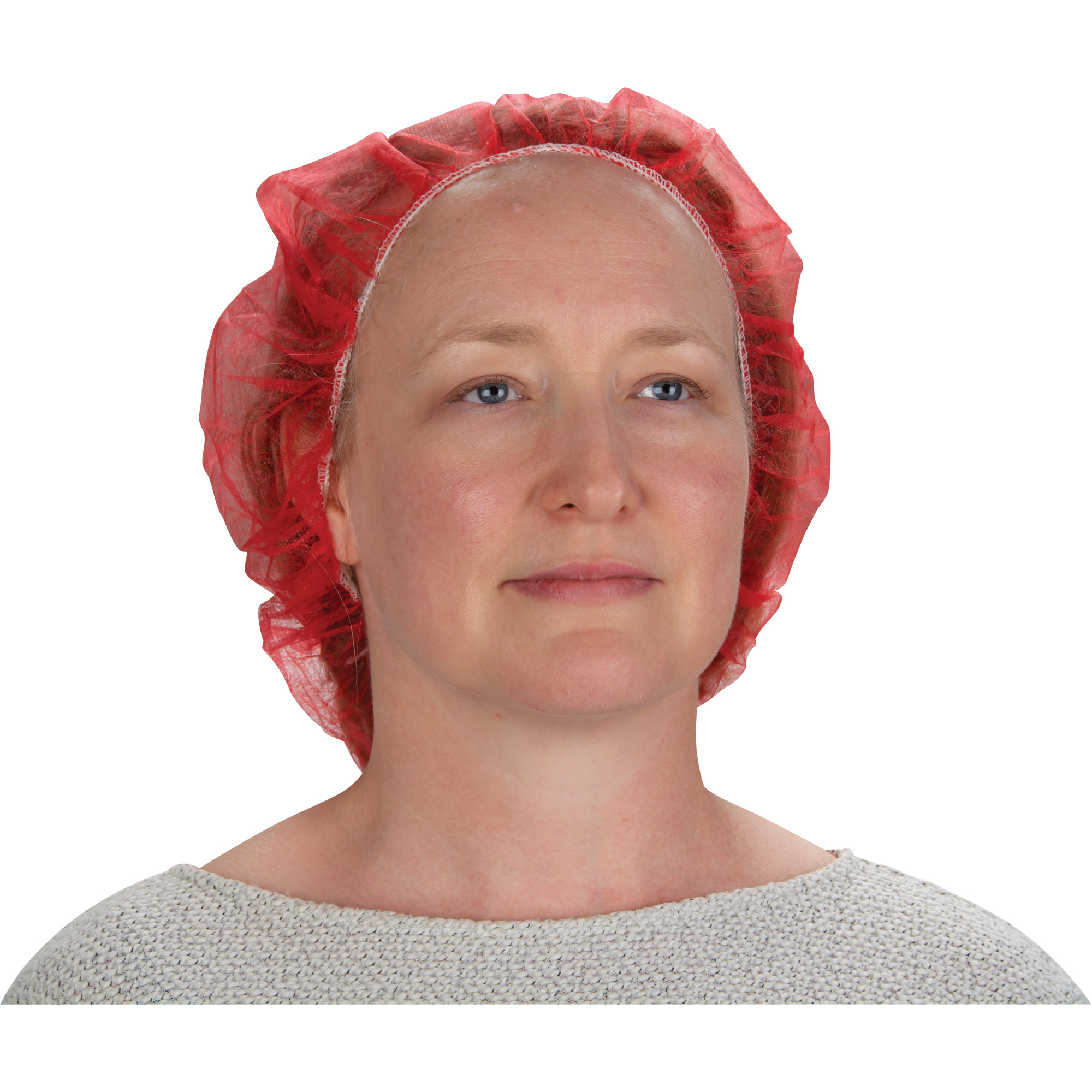 Zenith Safety Products Bouffant Caps, Polypropylene, 24", Red SHA679 ...