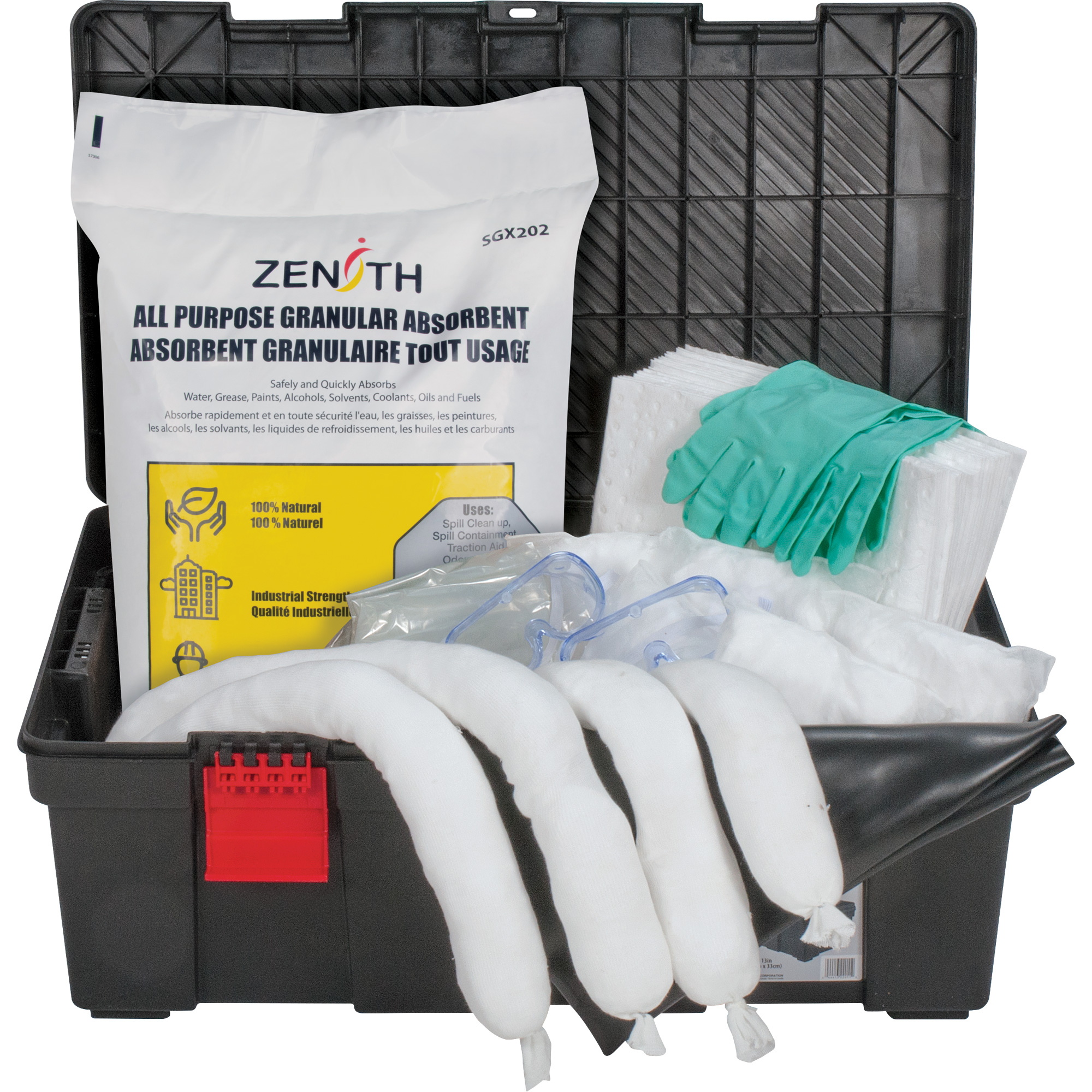 Zenith Safety Products Tool Box Spill Kit, Oil Only, Bin, 31 US gal ...