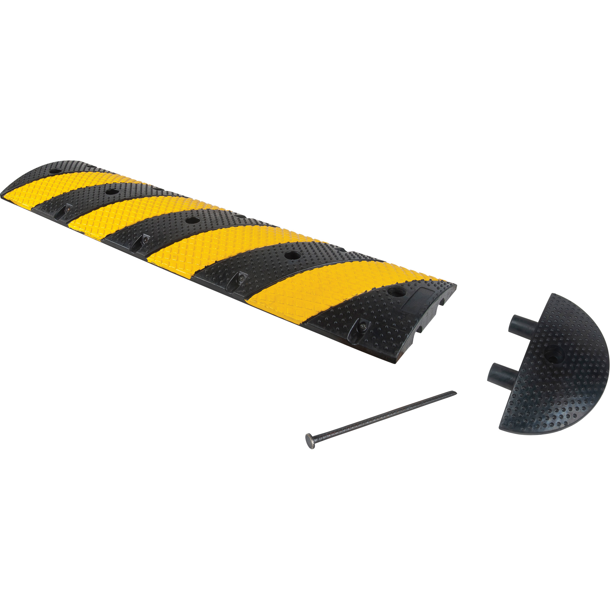 Zenith Safety Products Speed Bump Kit, Rubber, 4' L x 11" W x 2" H ...