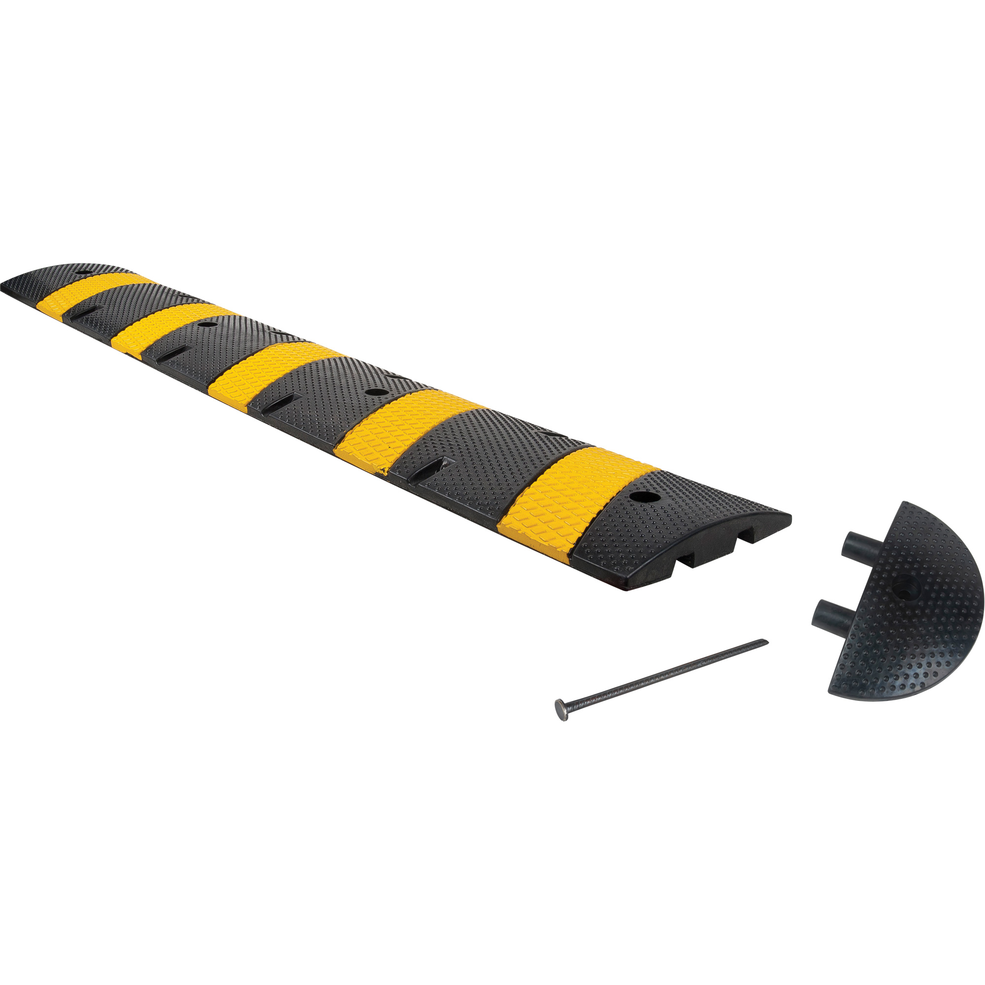 Zenith Safety Products Speed Bump Kit, Rubber, 6' L x 11" W x 2" H ...