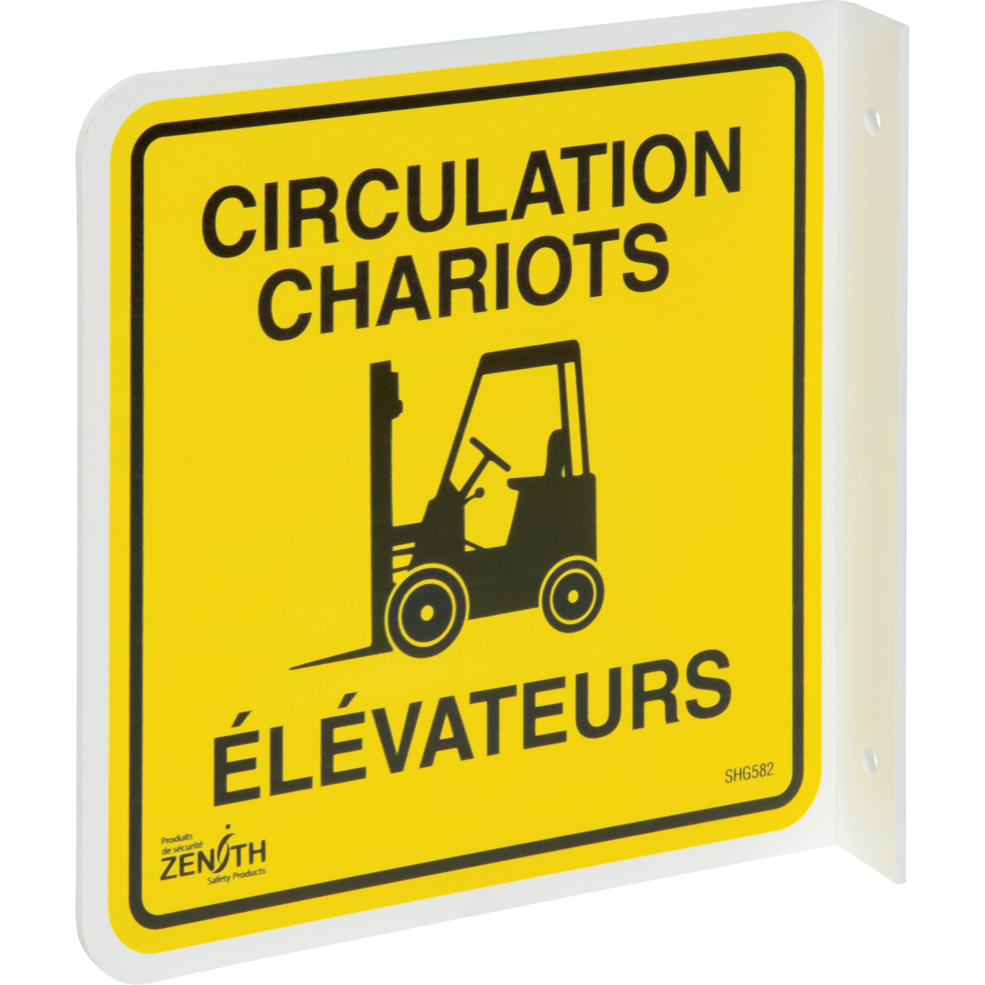 Zenith Safety Products 90° Projecting "Circulation Chariots élévateurs ...