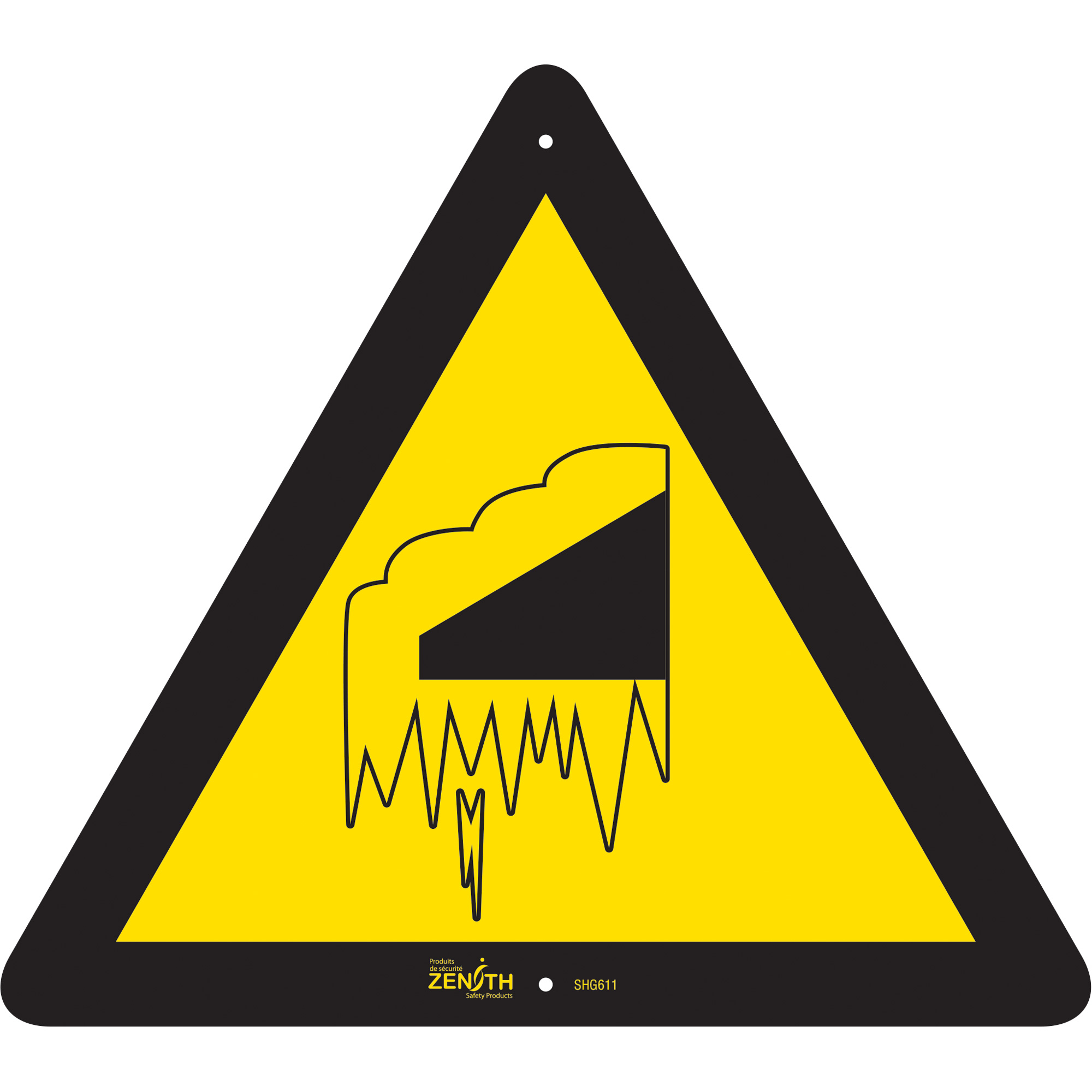 Zenith Safety Products Falling Snow/Ice CSA Standard Safety Sign, 12" x ...