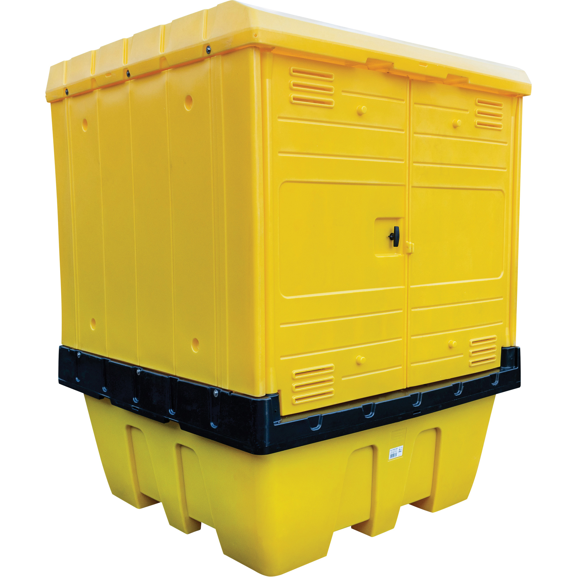 Zenith Safety Products Hard Cover IBC Spill Pallet, 70" L x 70" W x 90 ...